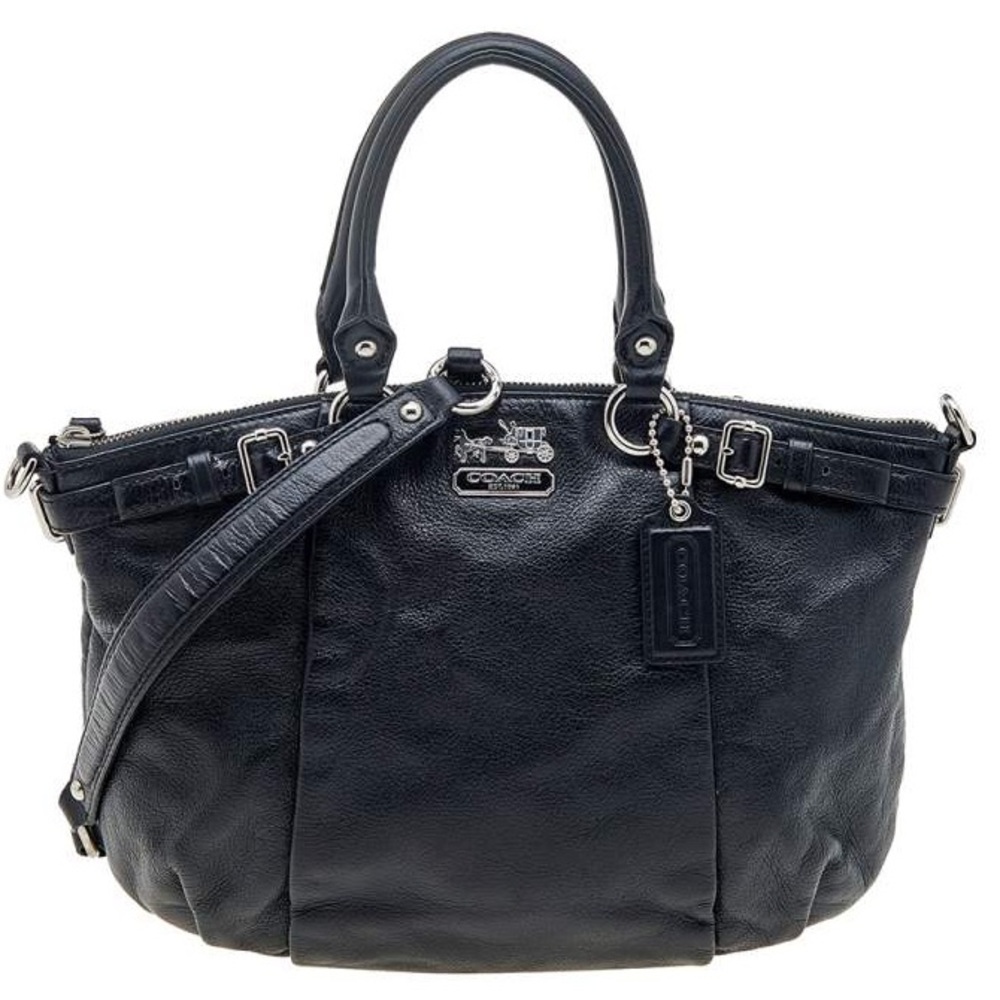 *Authentic* Coach Madison Lindsay Leather: Silver/B - Gem